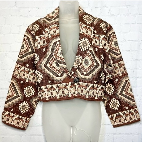 Vintage | Jackets & Coats | New Vintage Flashback Tapestry Coat | Poshmark